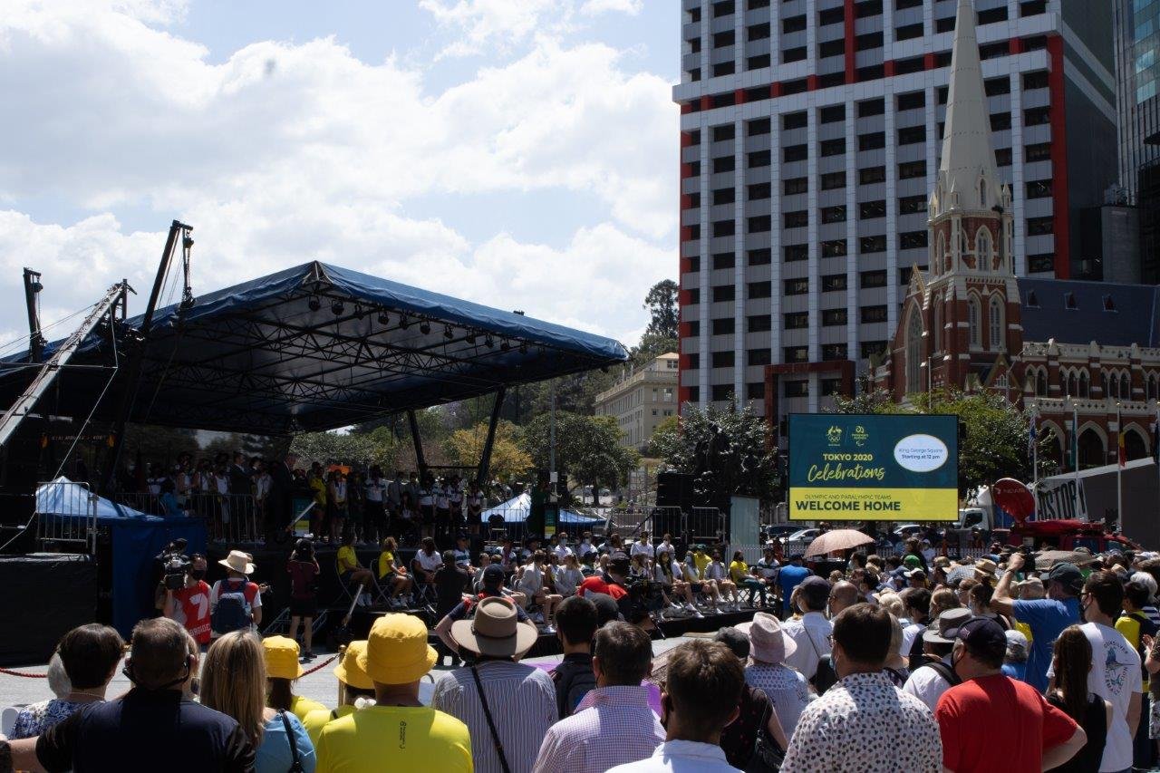 Outdoor Digital Screen for the Olympic 'Welcome Home' Parade 2021
