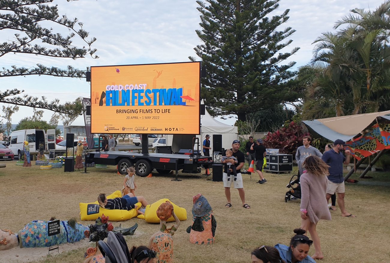 Digital LED Screen featured at Gold Coast Film Fest 2021