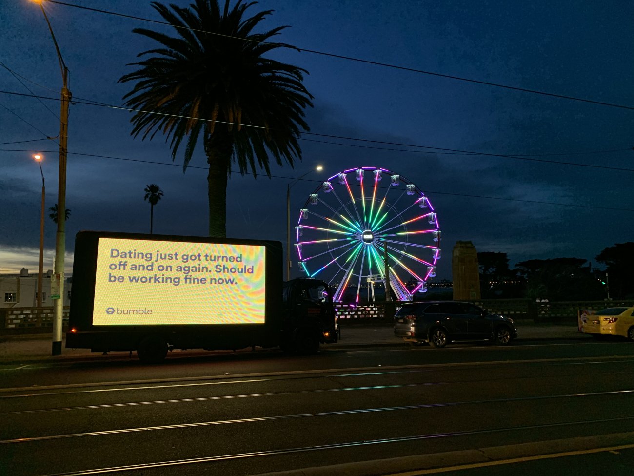 Dating App targets Singles using the Digital Mobile Billboard
