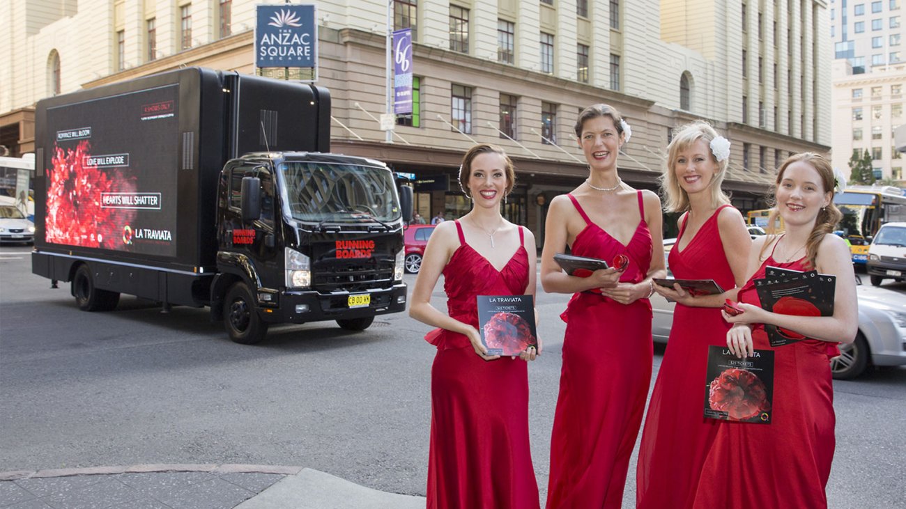 Opera Qld Boosts Ticket Sales with Digital Mobile Billboard