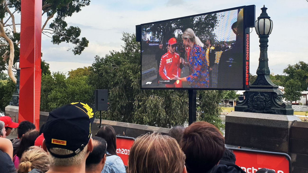 F1 Launch Success with Digital Screen & Mobile Billboards
