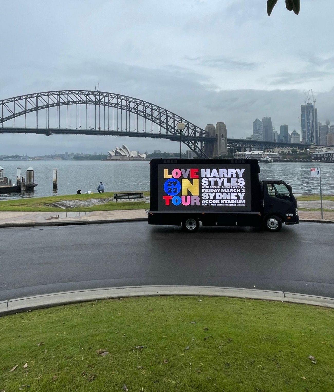 Harry Styles Tour Launch using the Digital Mobile Billboard