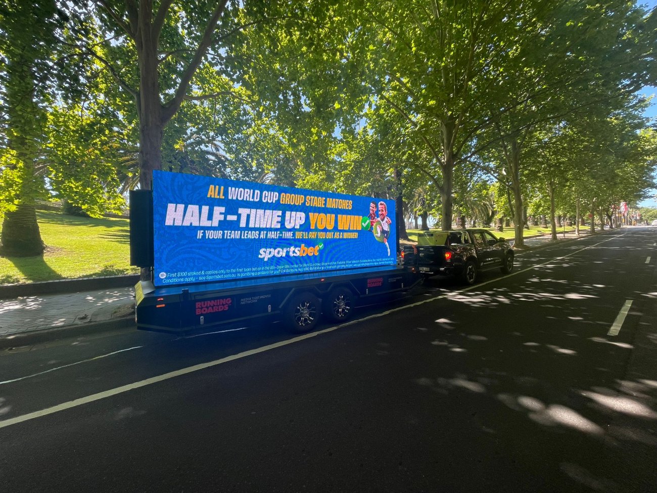 Sportsbet uses Digital Mobile Billboard for the Soccer World Cup