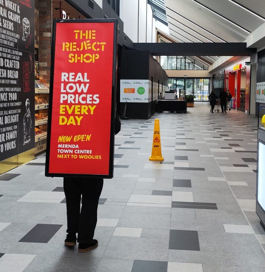 The Reject Shop uses Walking Boards for new store opening